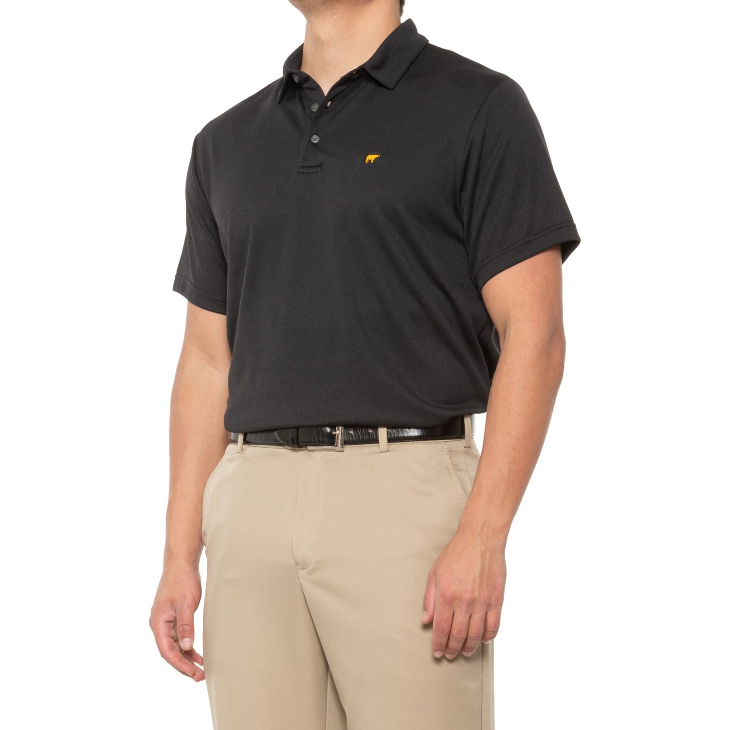 Jack Nicklaus Solid Textured Polo Shirt - UPF 50, Short Sleeve - Save 32%