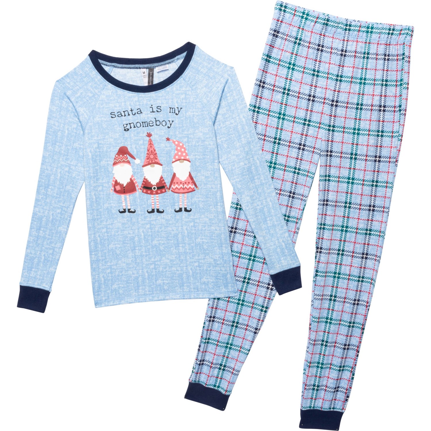 Jaclyn Little Boys and Girls Santa is My Gnomeboy Tight-Fit Pajamas ...