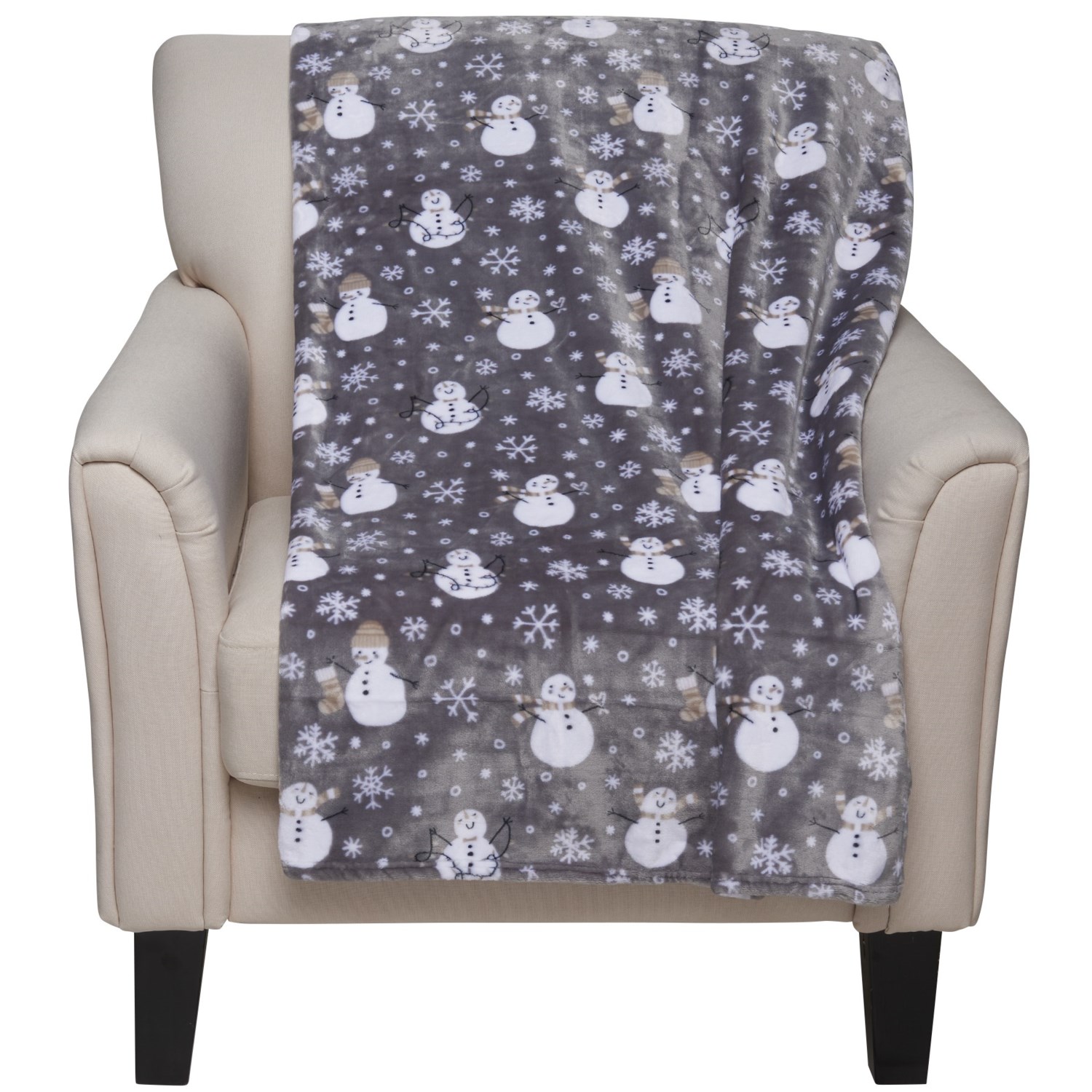 Jingles & Joy Jolly Snowmen Oversized Fleece Throw Blanket - 60x70 ...