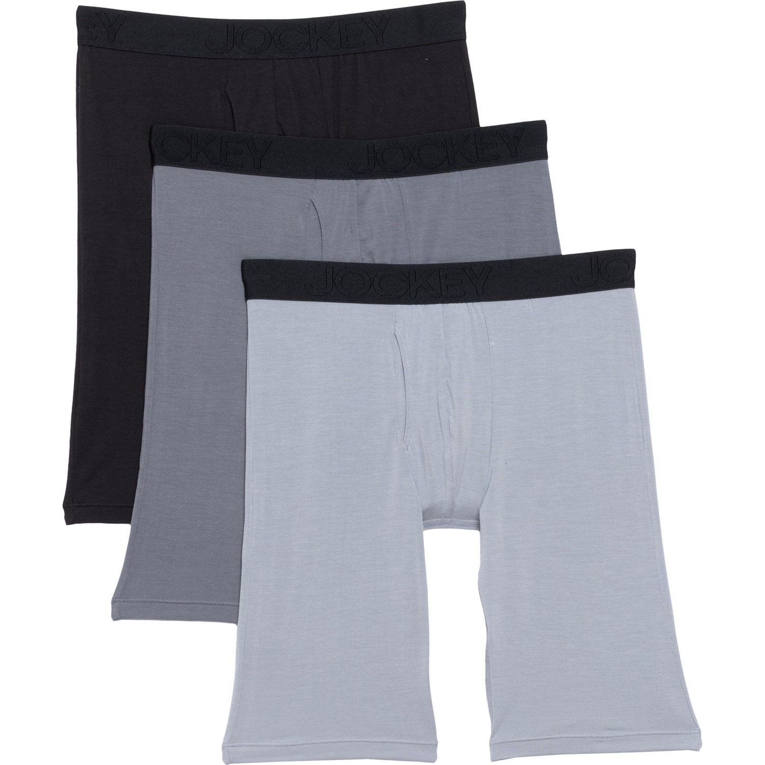 Jockey Active Ultra Soft Long Leg Boxer Briefs - 3-Pack - Save 44%