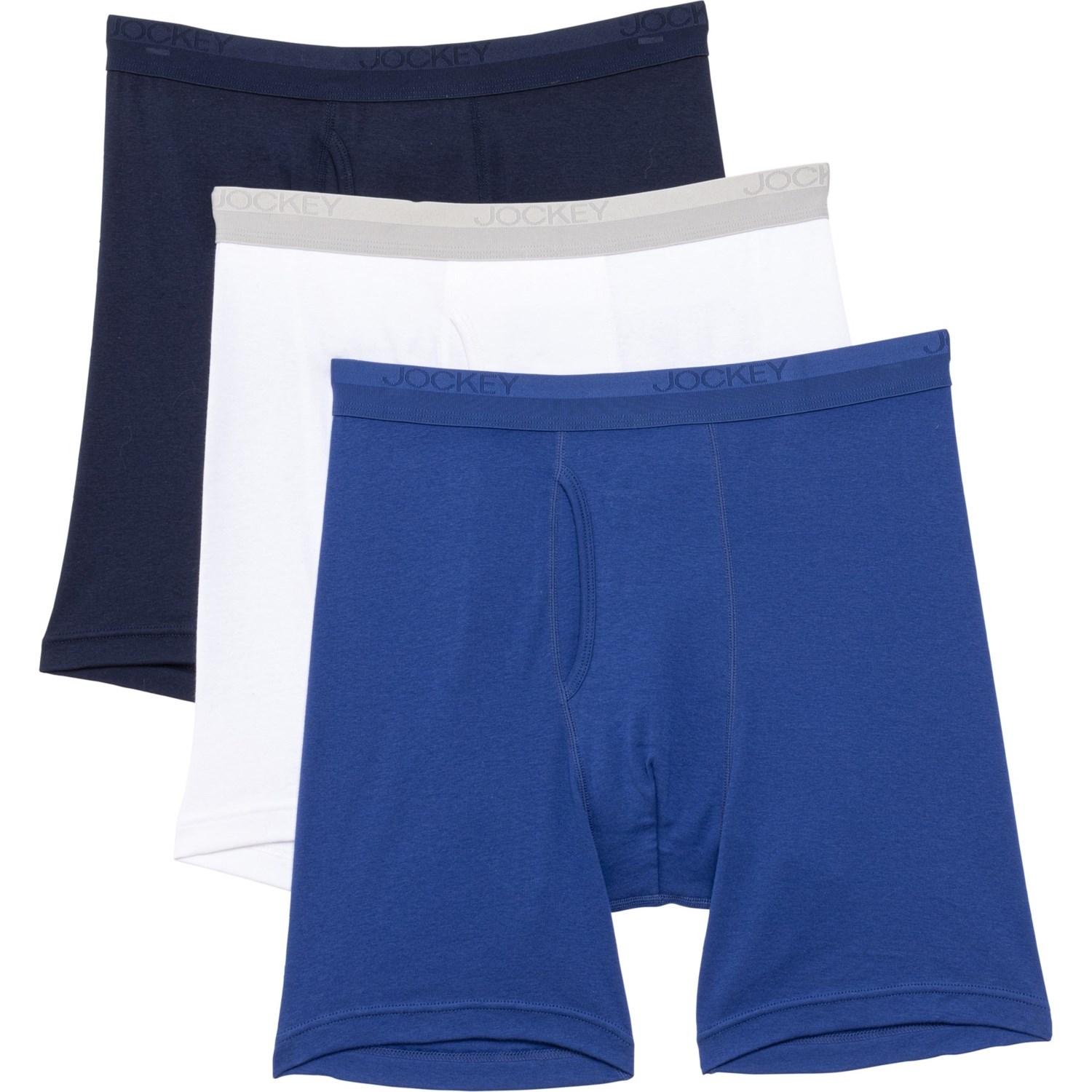 Jockey Pima Cotton Midway Boxer Briefs - 3-Pack - Save 50%