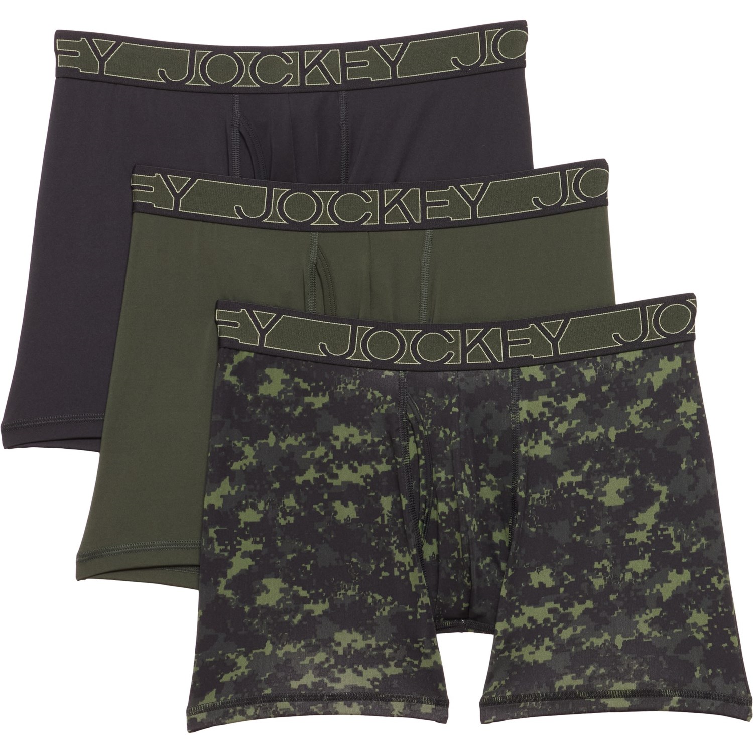 Jockey Printed Microfiber Boxer Briefs - 3-Pack - Save 60%