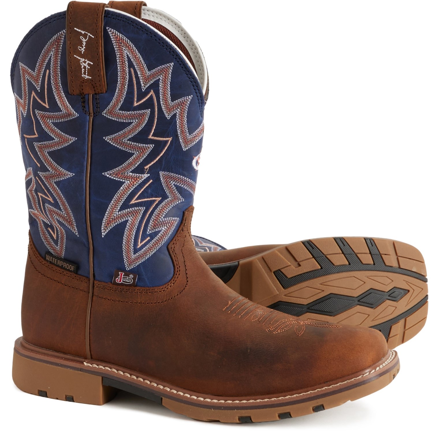 Justin Dusty 11” Western Work Boots (For Men) - Save 40%