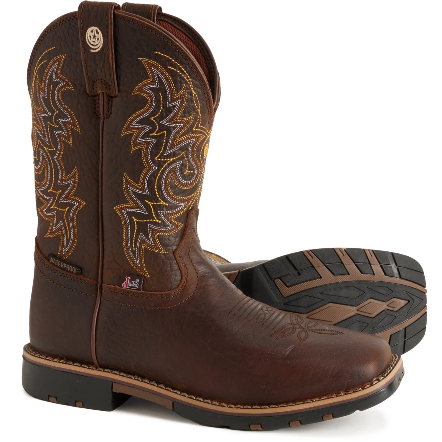 Justin Fireman 11” Cowboy Boots (For Men) - Save 31%