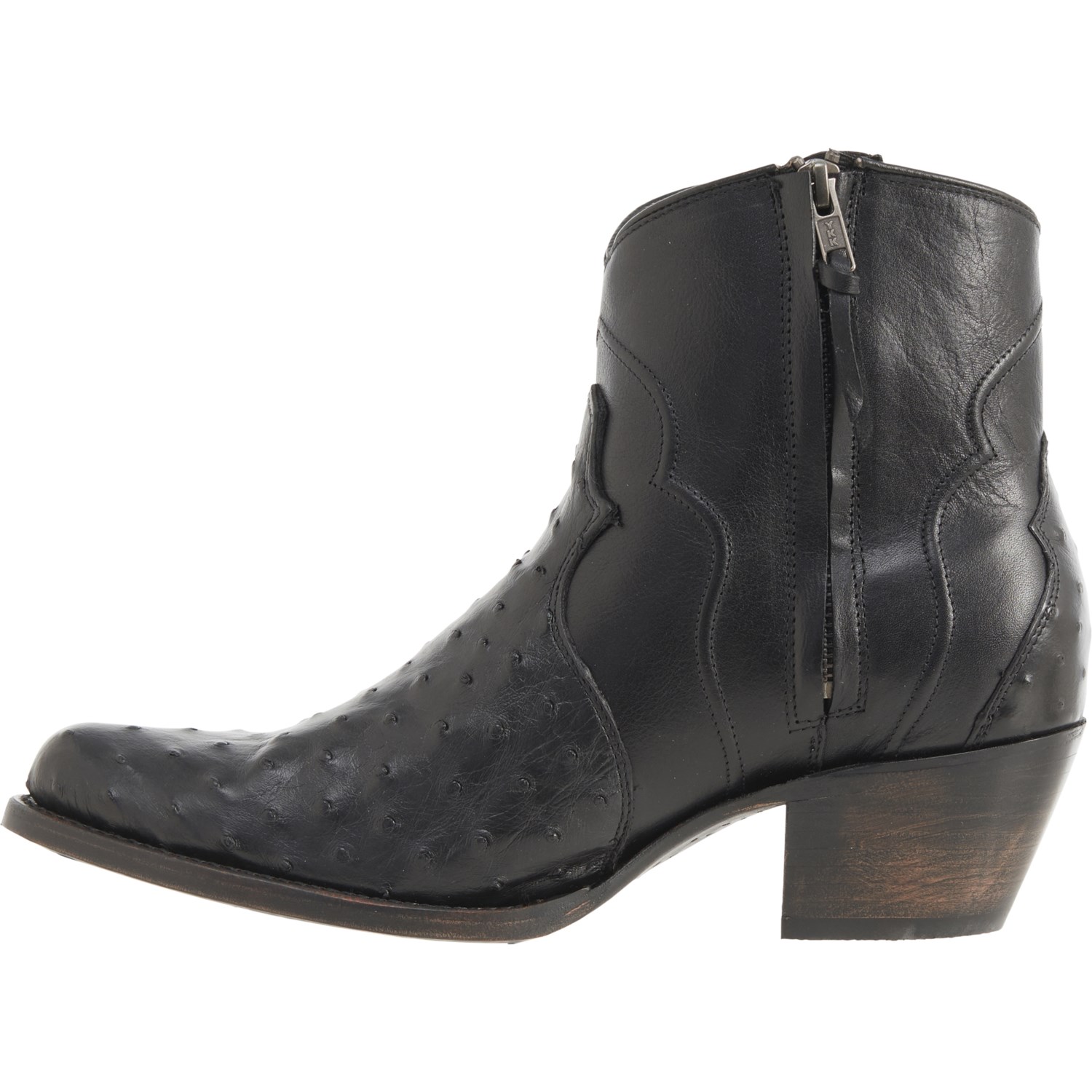 Justin Full Quill Ostrich Western Booties (For Women) - Save 47%