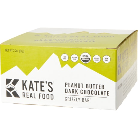 Kate's Real Food Peanut Butter Dark Chocolate Grizzly Bars - 6-Count ...