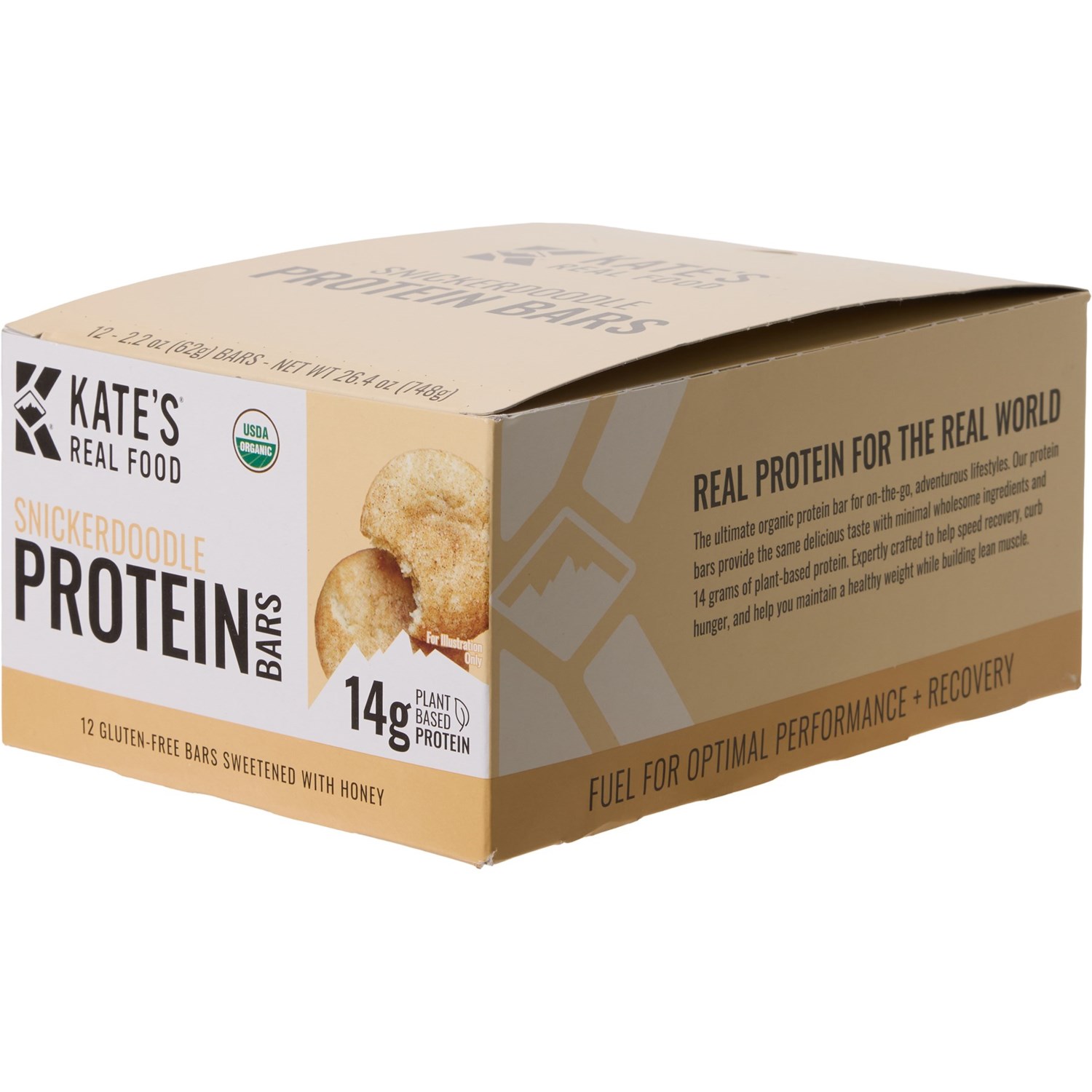 Kate's Real Food Snickerdoodle Protein Bars - 12-Pack - Save 37%
