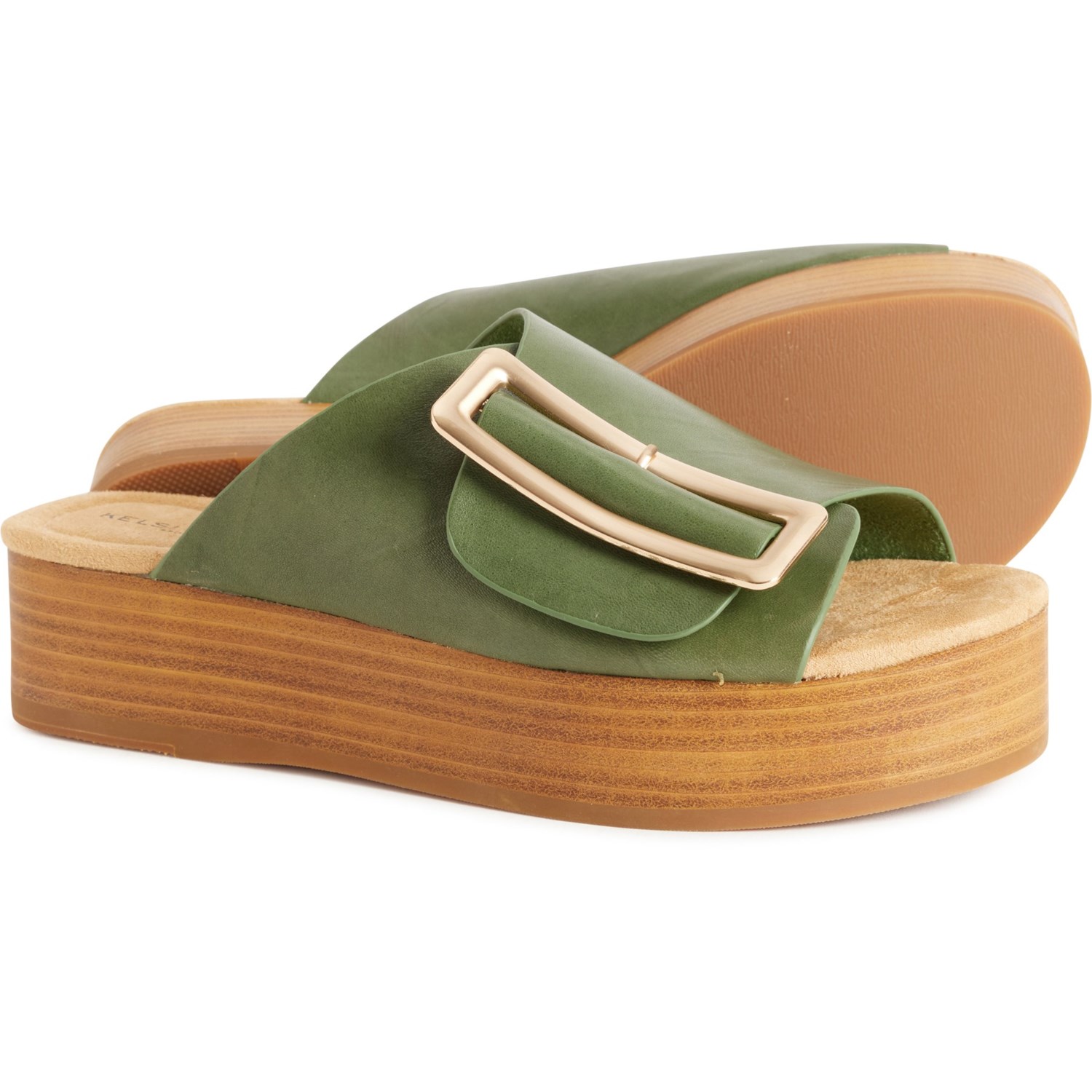 Kelsi Dagger Dover Buckle Platform Slide Sandals (For Women) - Save 53%