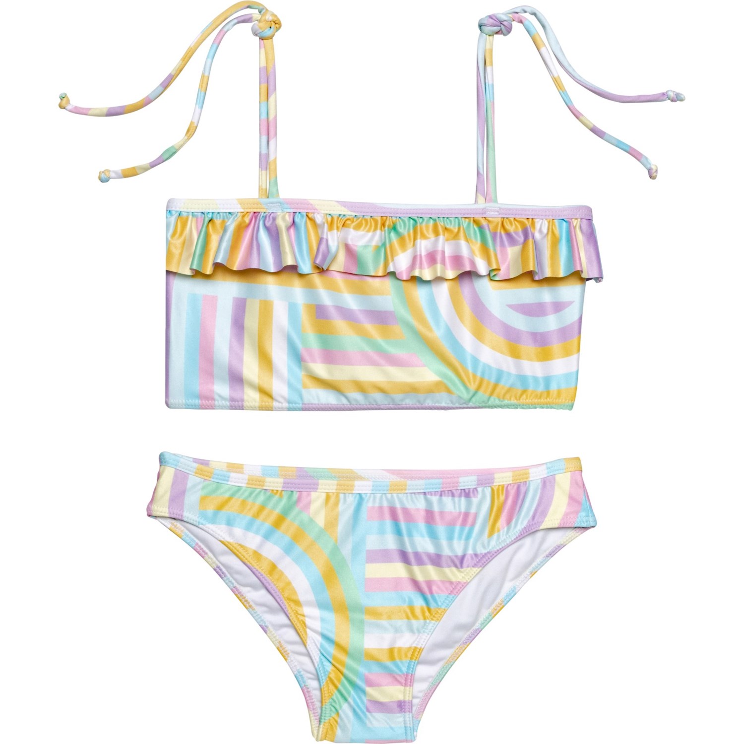 KENNY FLOWERS Little and Big Girls Ruffle Bikini Set - UPF 50+ - Save 82%
