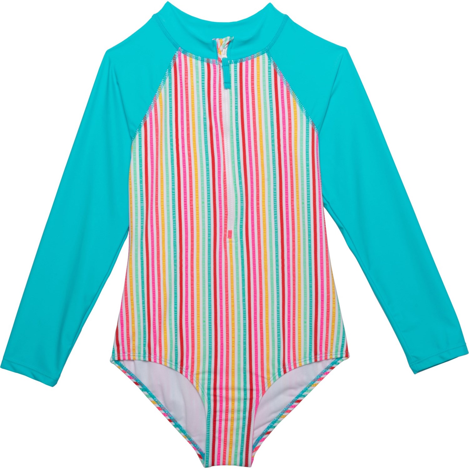 KENSIE GIRL Vertical Stripe Print Unisuit (For Big Girls) - Save 50%