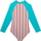KENSIE GIRL Vertical Stripe Print Unisuit (For Big Girls) - Save 50%