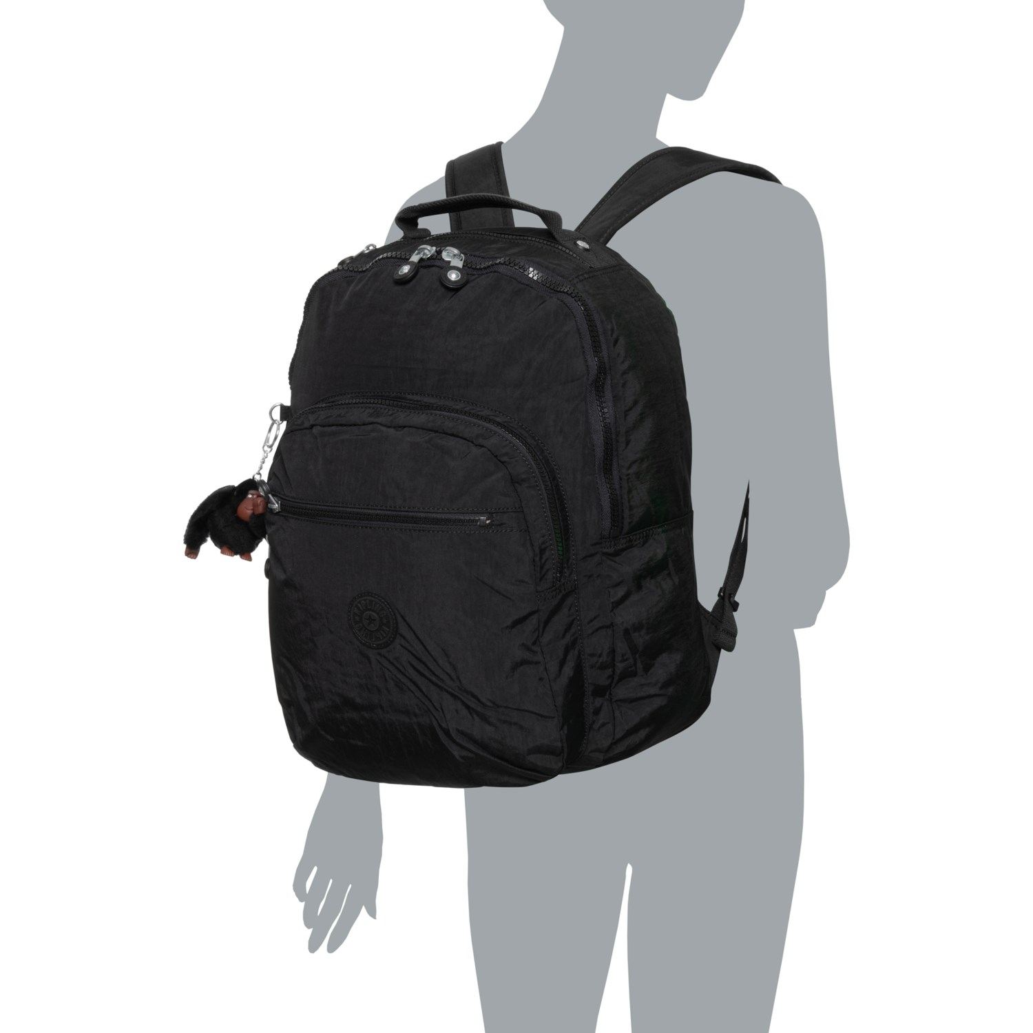 Kipling Seoul Backpack - Black Tonal - Save 59%