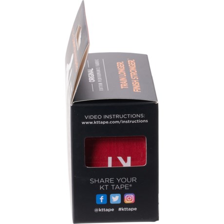 KT Tape Original Cotton Kinesiology Therapeutic Pre-Cut Strips - 12 ...
