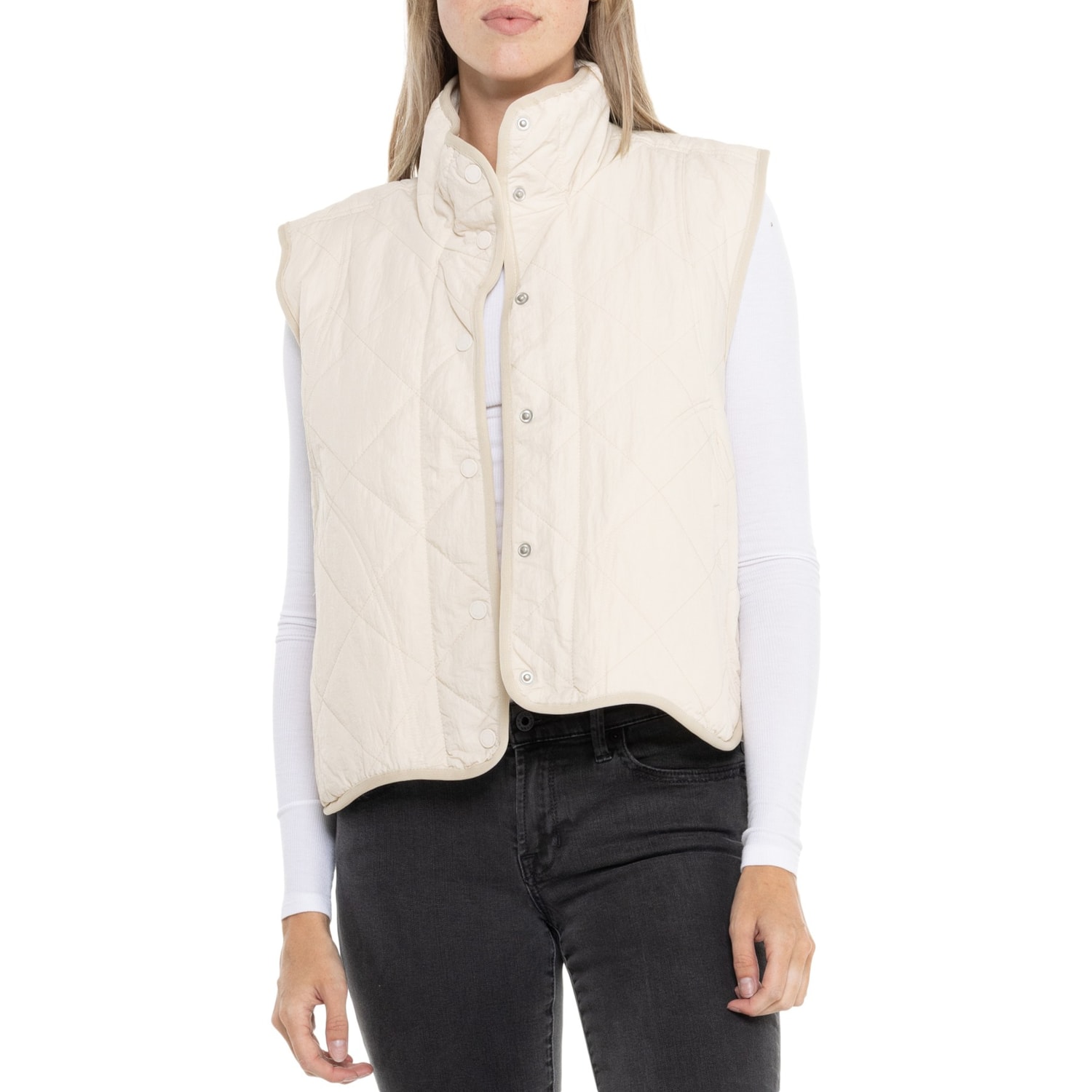 Kyodan Outdoor Lightweight Mock Neck Collar Quilted Vest - Insulated ...