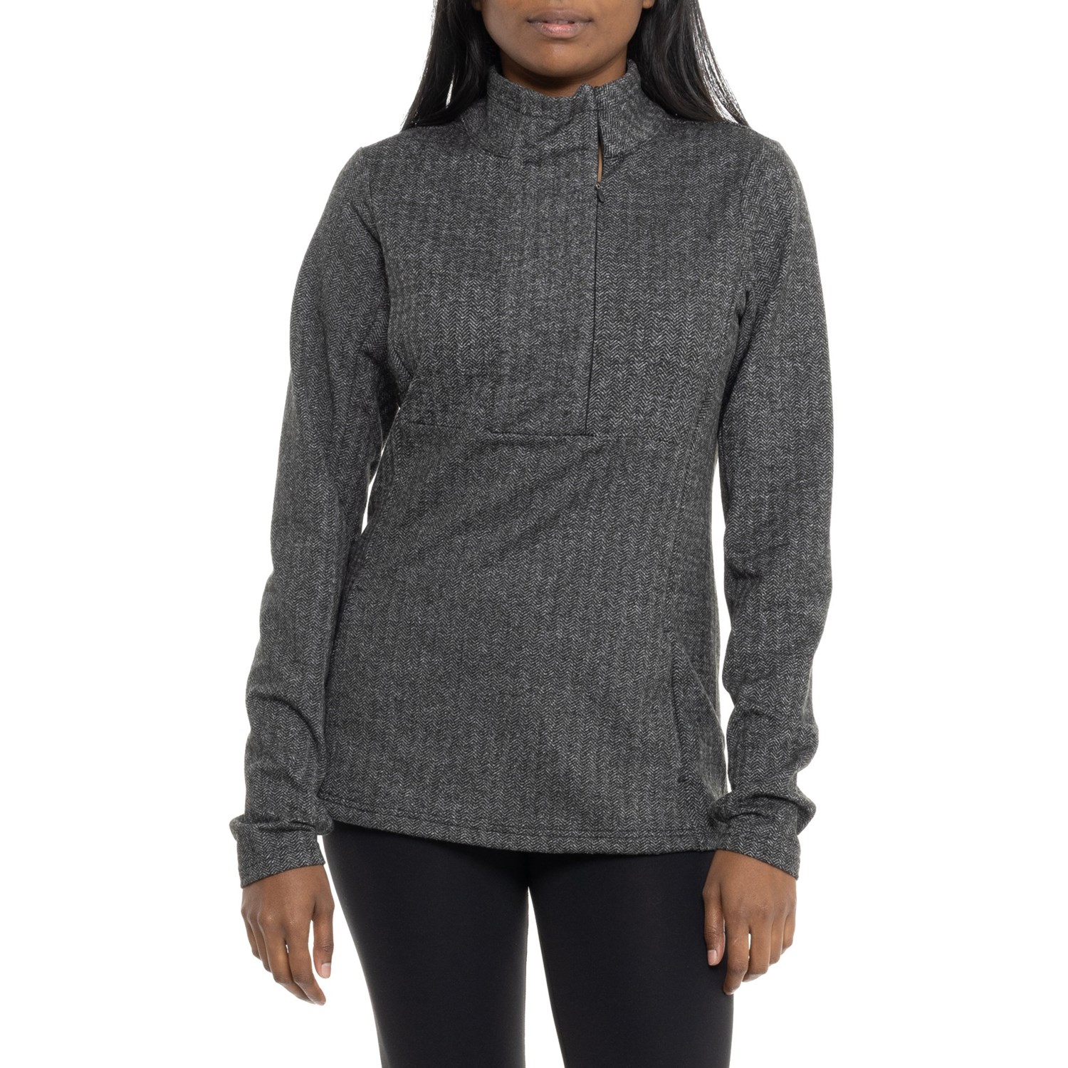 Kyodan Warmhand Mock Neck Shirt - Zip Neck, Long Sleeve - Save 40%