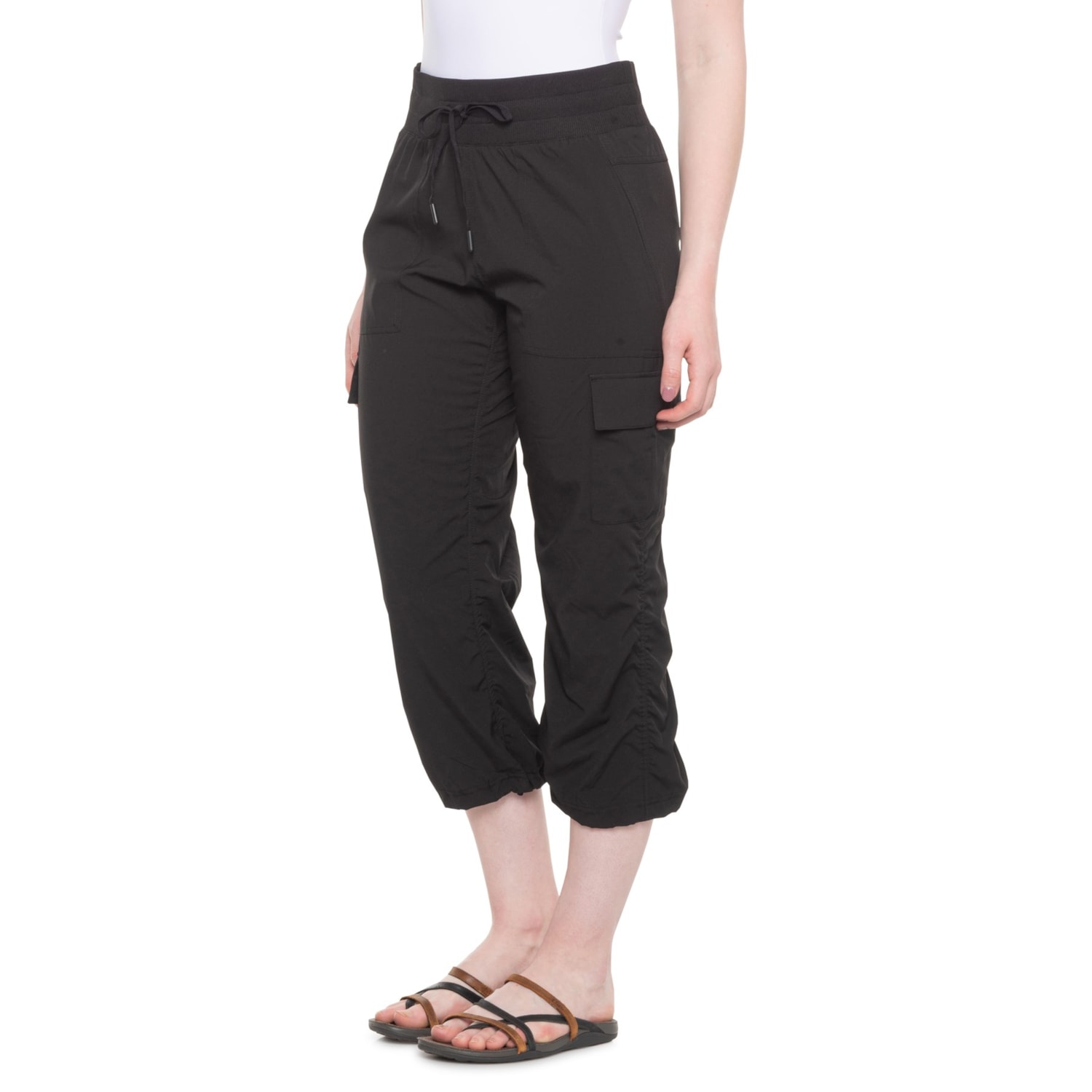 Kyodan Woven 2-Pocket Cargo Capris ( For Women) - Save 43%