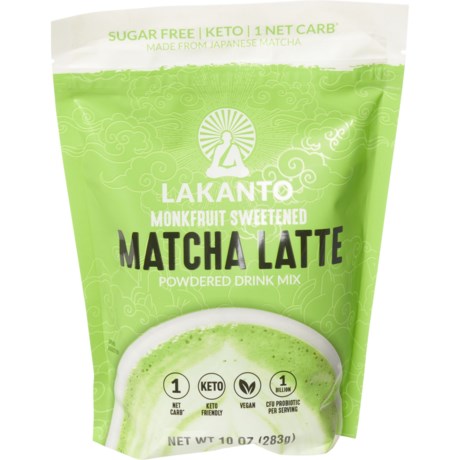 Lakanto Monkfruit Sweetened Matcha Latte Powdered Drink Mix - 10 oz ...