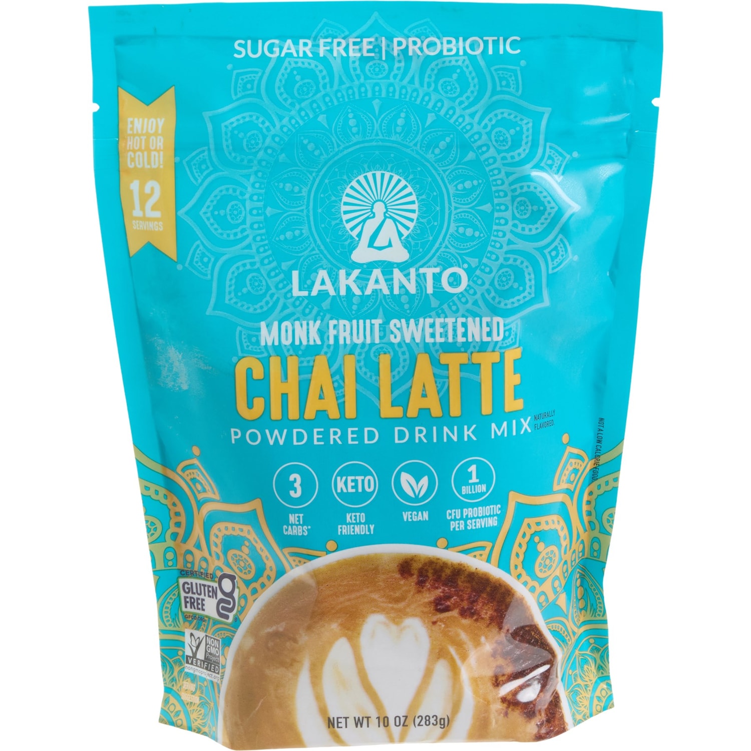 Lakanto Sugar Free Monk Fruit Chai Latte Powdered Drink Mix - 10 oz ...