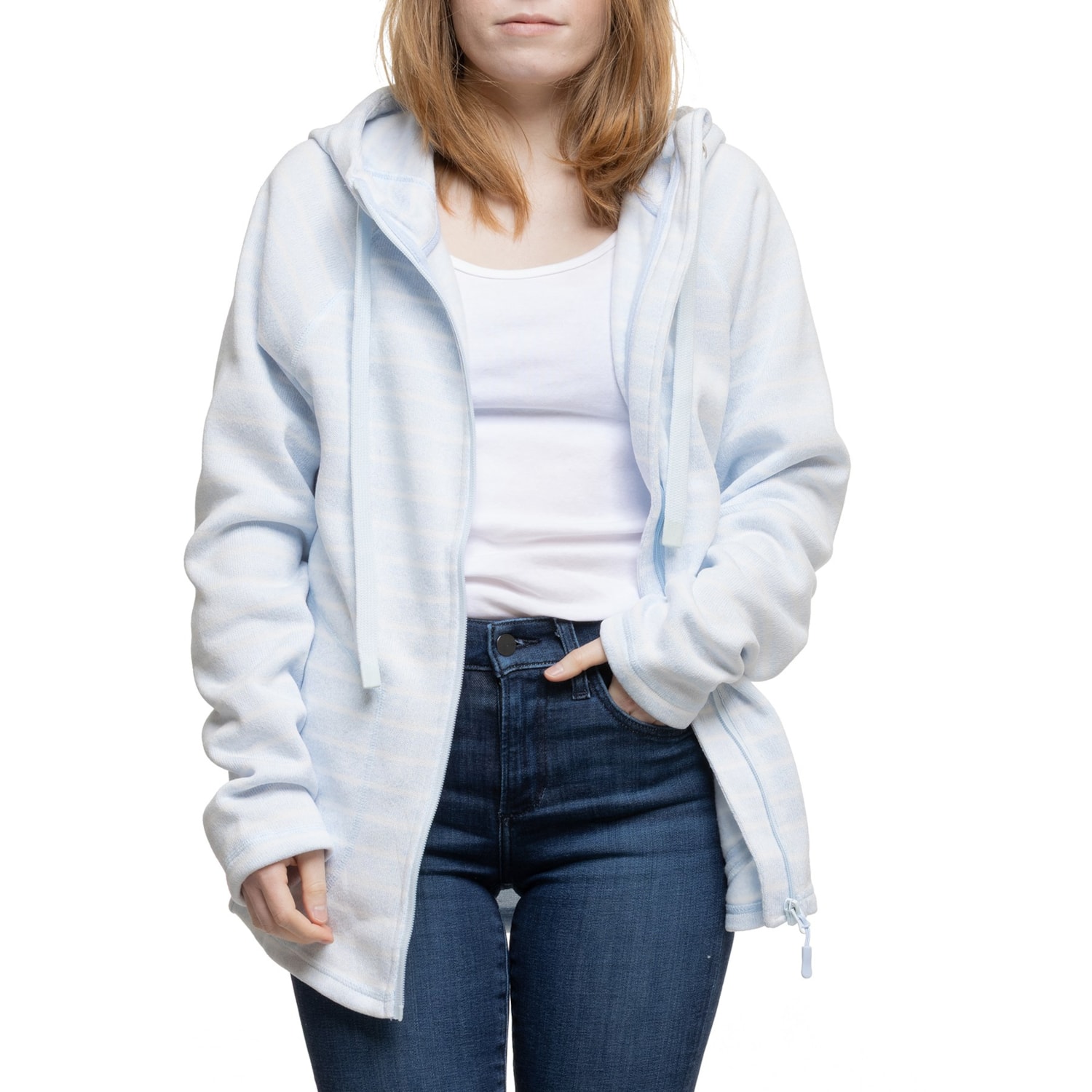 Lands' End Fleece Full-Zip Sweater