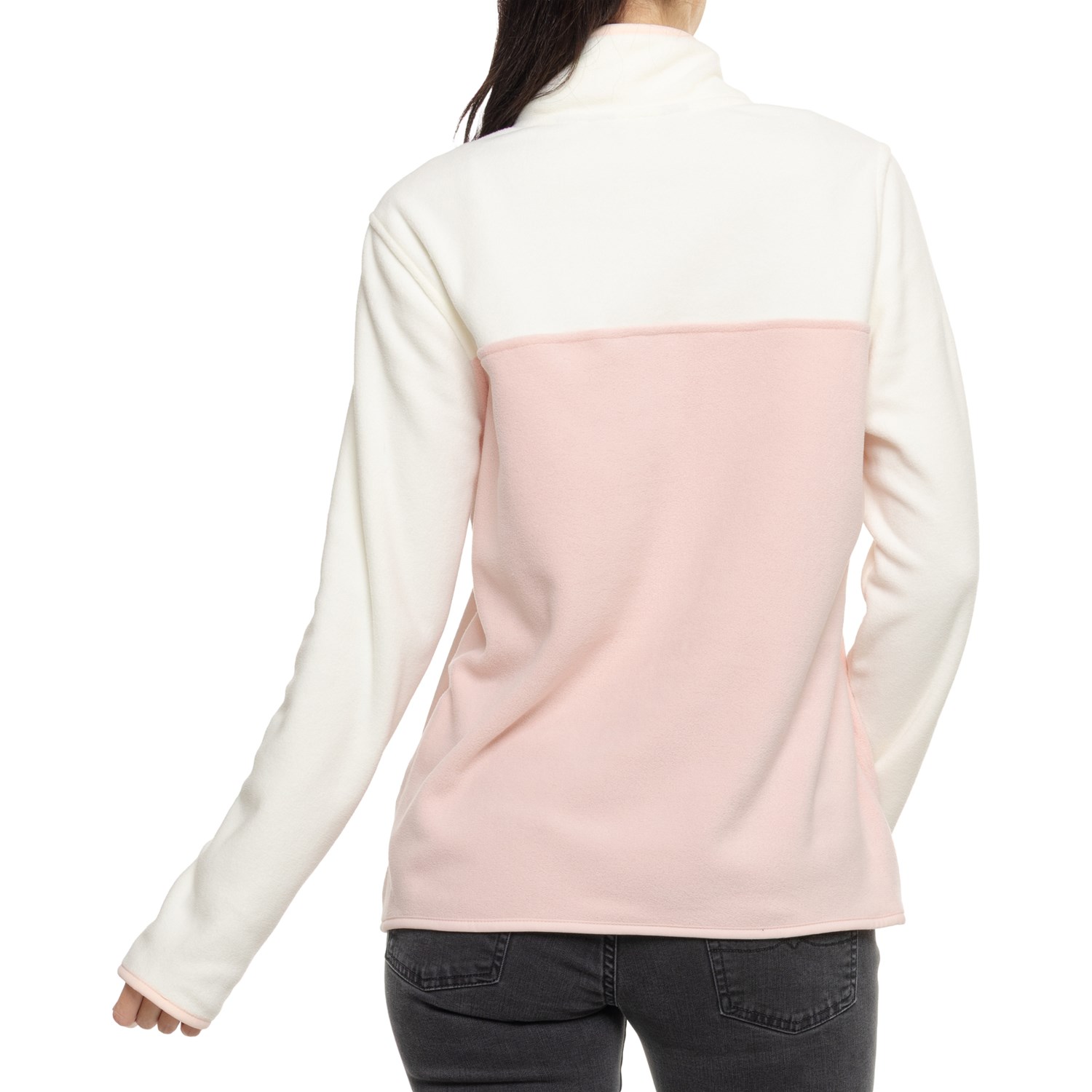 Lands' End Lightweight Powder Fleece Shirt - Snap Neck, Long Sleeve