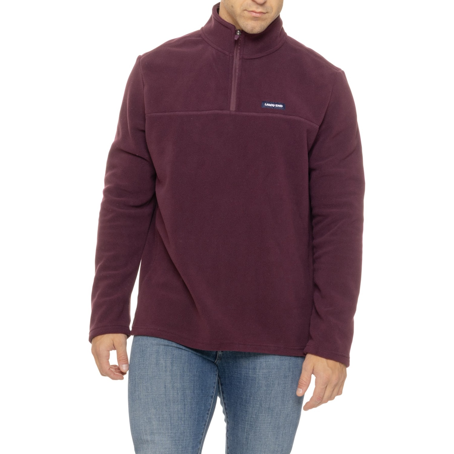 Lands' End Polar Microfleece Shirt - Zip Neck, Long Sleeve