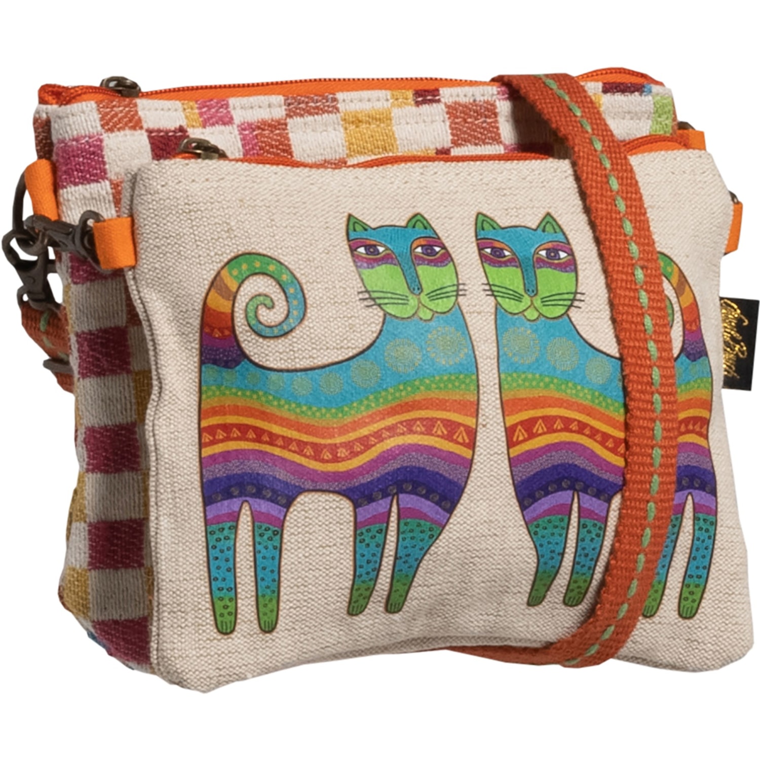 Laurel Burch Prisma Cats Twin Crossbody Bag (For Women) - Save 56%