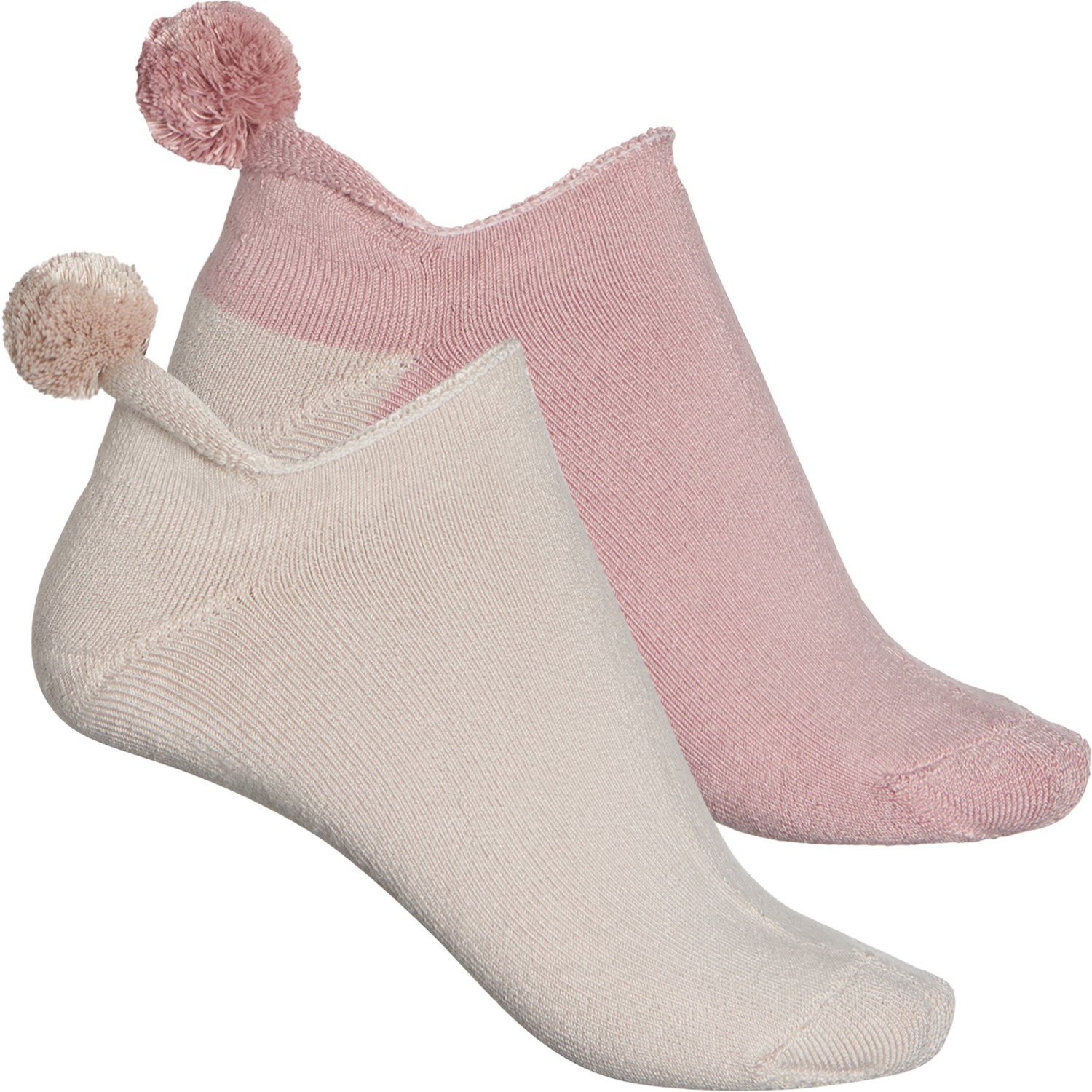 Lemon Powder Pom Socks (For Women) - Save 33%