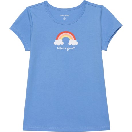 Life is Good® Big Girls Rainbow T-Shirt - Short Sleeve - Save 50%