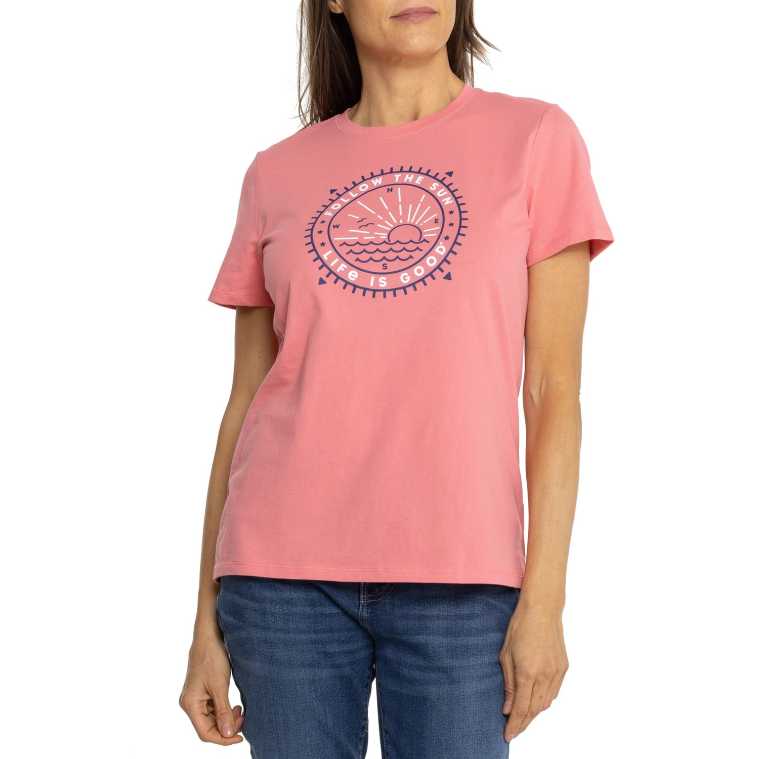 Life is Good® Follow the Sun T-Shirt - Short Sleeve - Save 52%