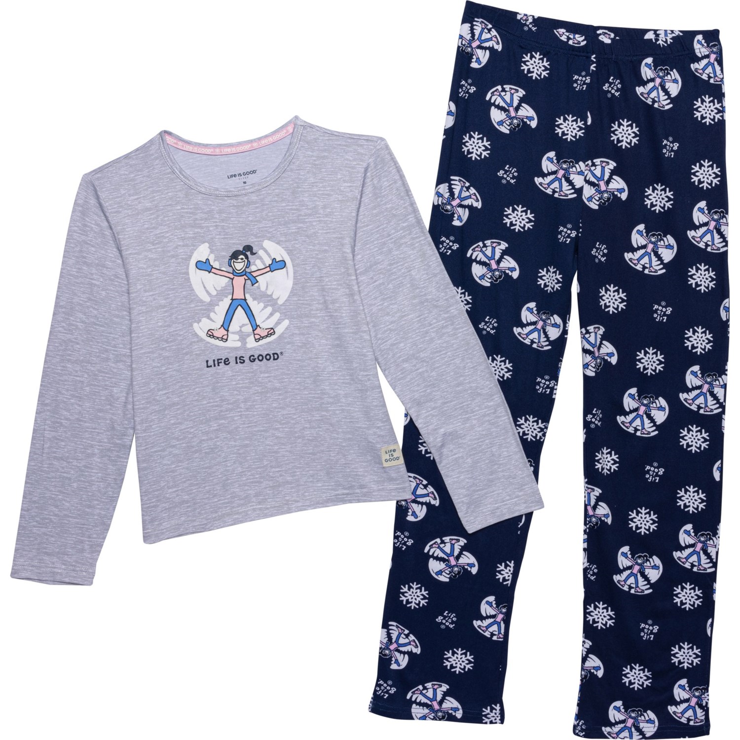 Life is Good® Girls Jackie Snow Angel Pajamas Mommy and Me Set - Long ...