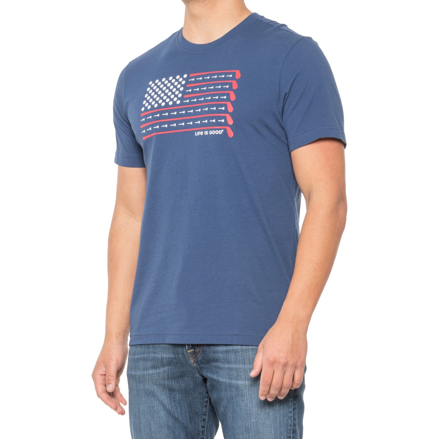 Life is good® Golf Flag T-Shirt - Short Sleeve - Save 40%