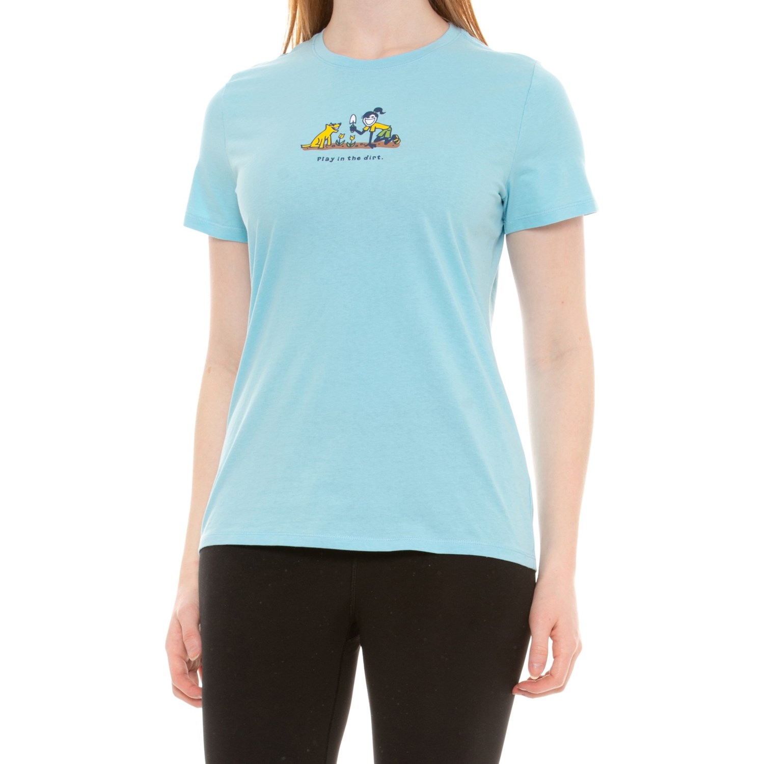 Life is good® Graphic Crew Neck T-Shirt (For Women) - Save 40%