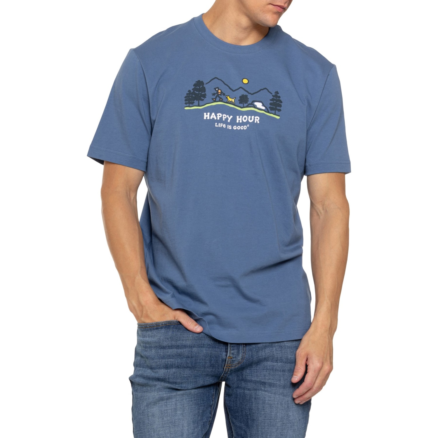 Life is Good® Happy Hour Jake Classic T-Shirt - Short Sleeve - Save 46%