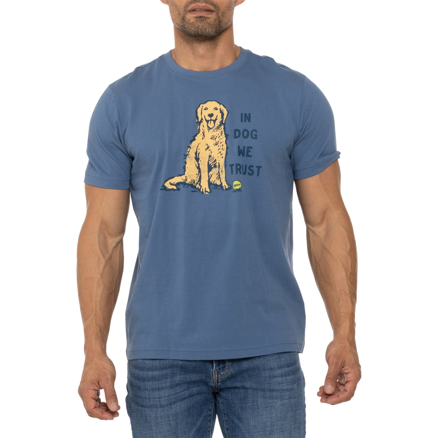 Life is Good® In Dog We Trust Classic T-Shirt - Short Sleeve - Save 56%