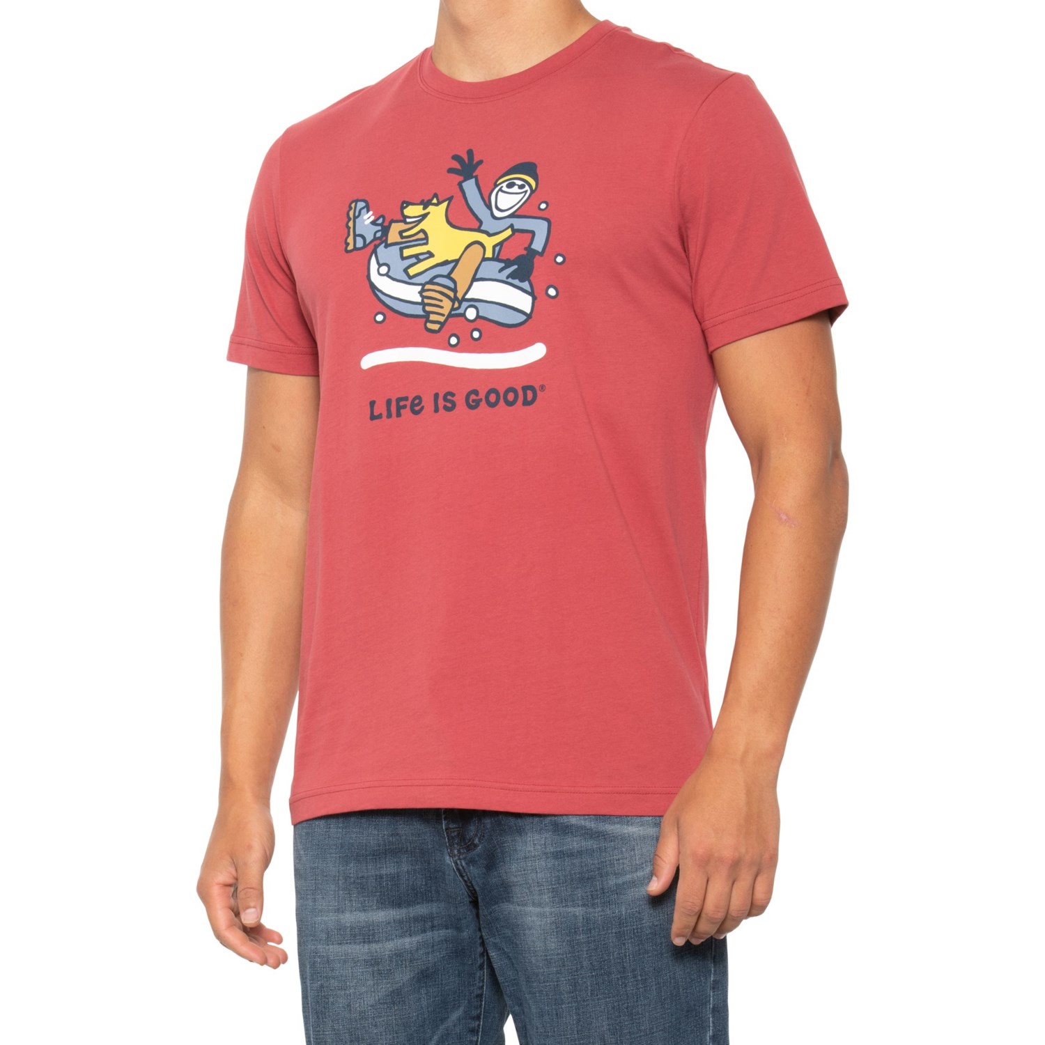 Life is good® Jake and Rocket Snow Tube T-Shirt (For Men) - Save 37%