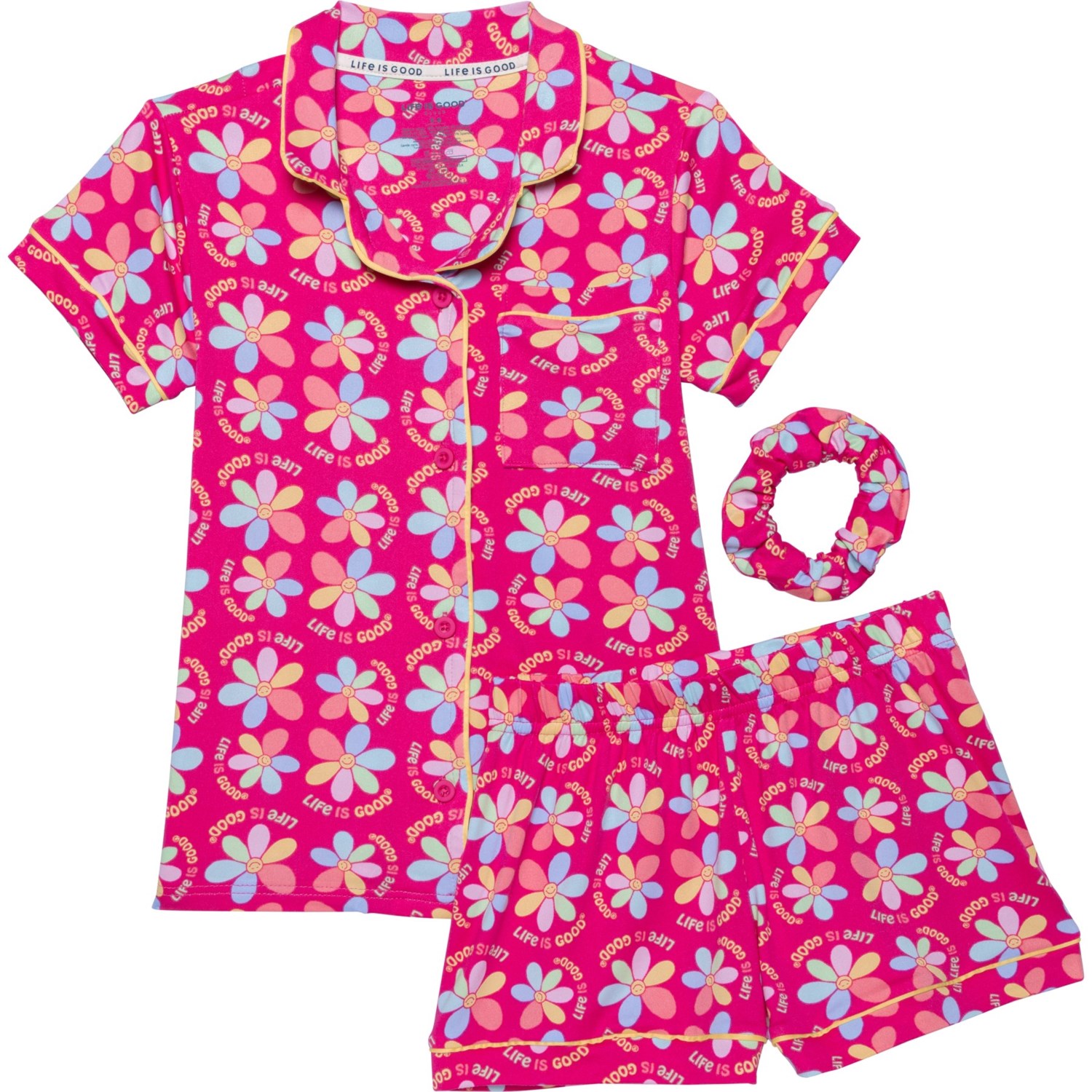 Life is Good® Little Girls Printed Shorts Pajamas - Short Sleeve - Save 35%