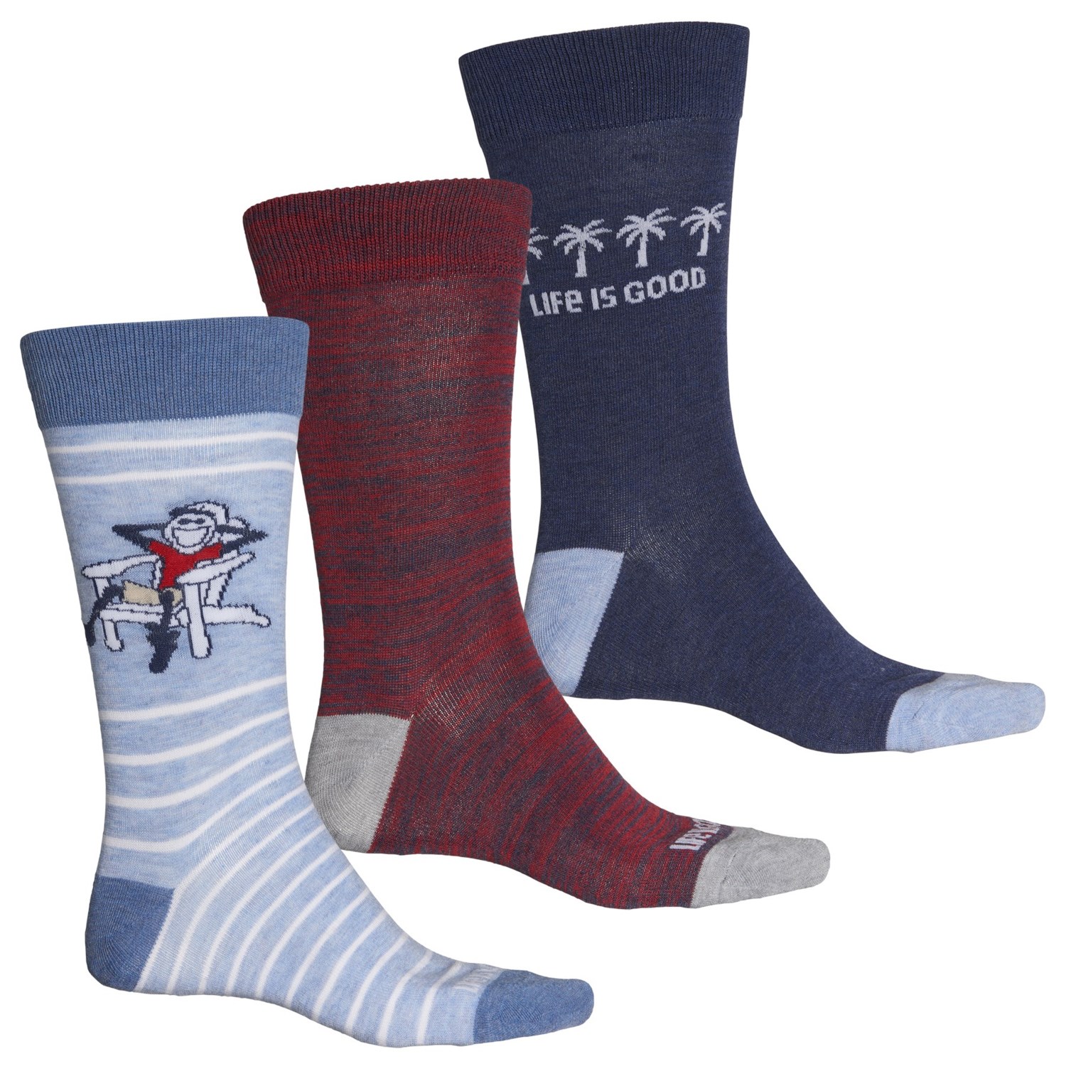 LIFE IS GOOD Novelty Flat-Knit Socks (For Men) - Save 33%