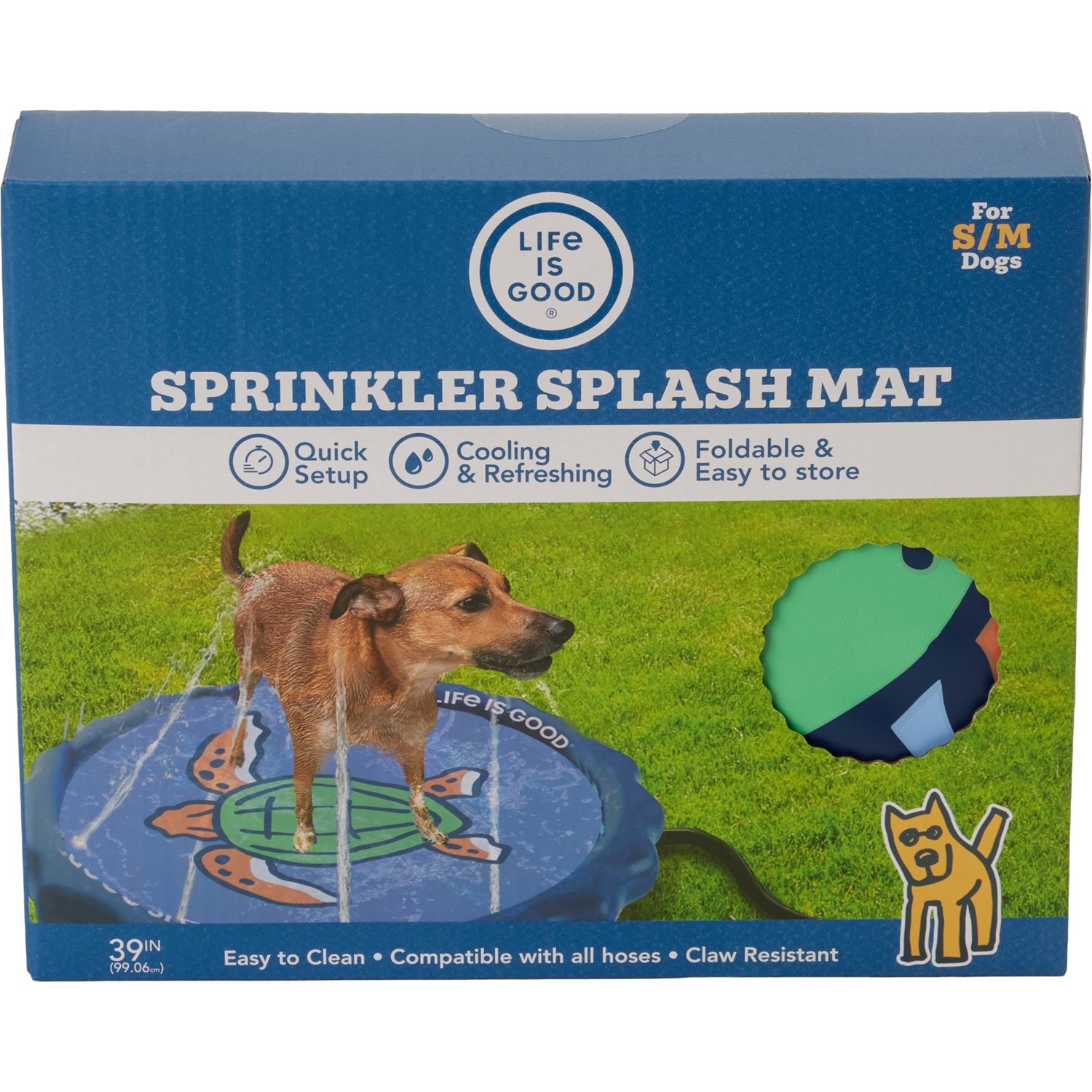 Life is Good® Printed Pet Sprinkler Mat- 39” - Save 35%