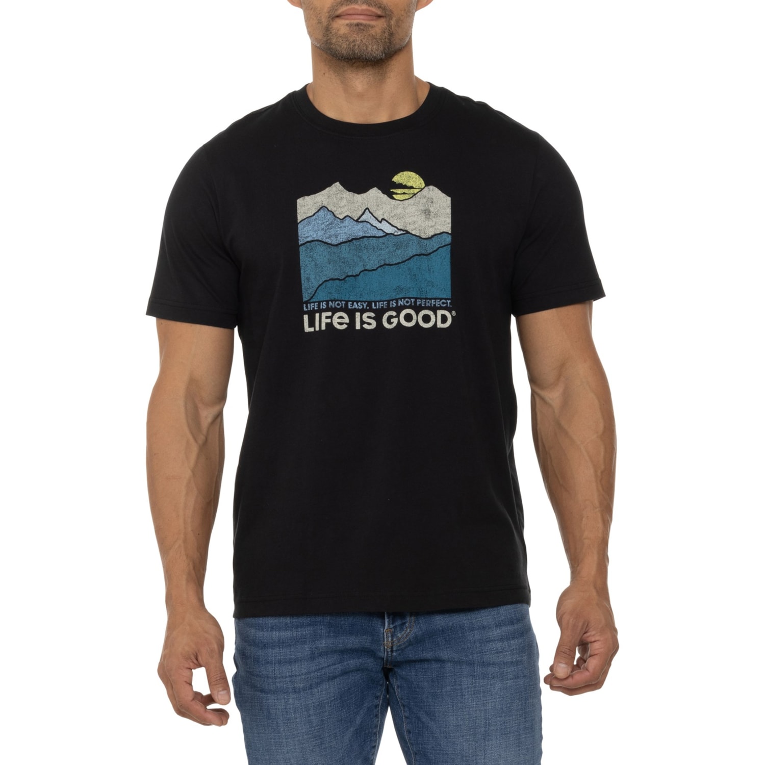 Life is Good® Retro Mountains T-Shirt - Short Sleeve - Save 56%