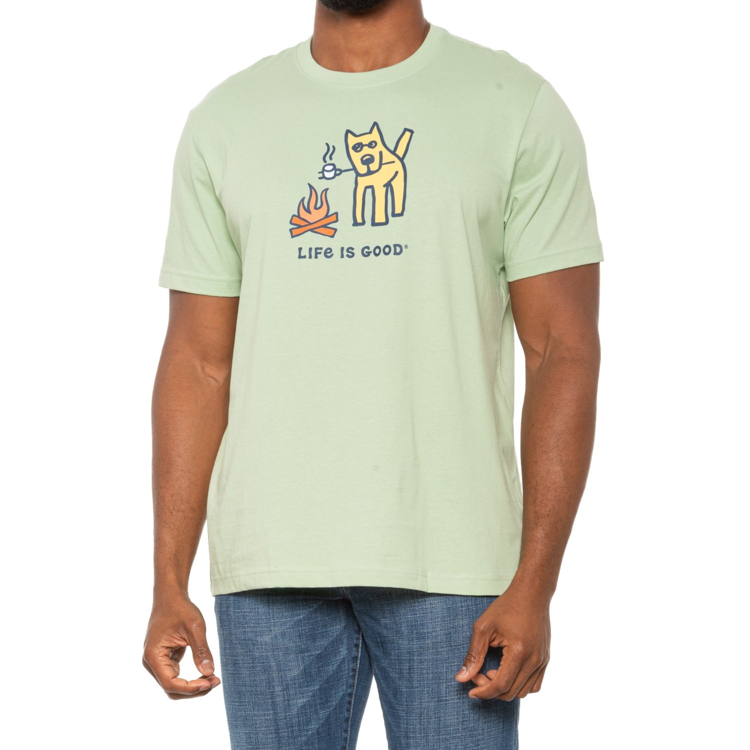 Life is good® Rocket Camp Dog T-Shirt - Short Sleeve - Save 40%
