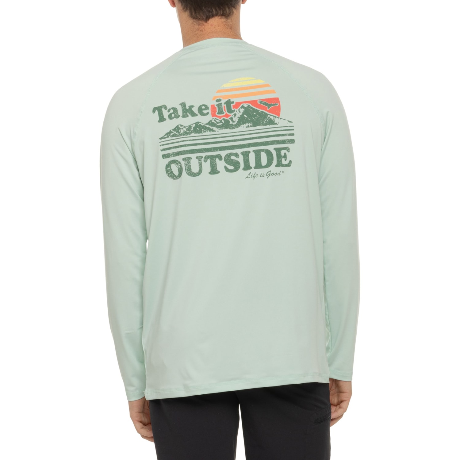 Life is Good® Take it Outside Mountain Rash Guard - UPF 50+, Long ...