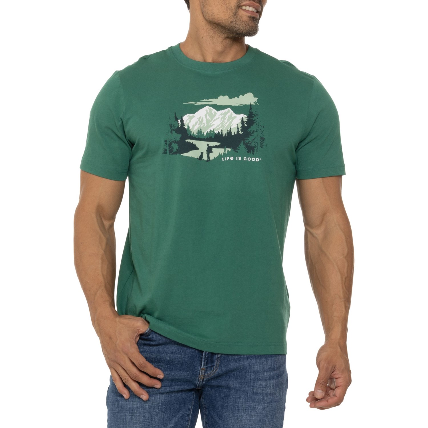 Life is Good® Winter Hike Classic T-Shirt - Short Sleeve - Save 40%