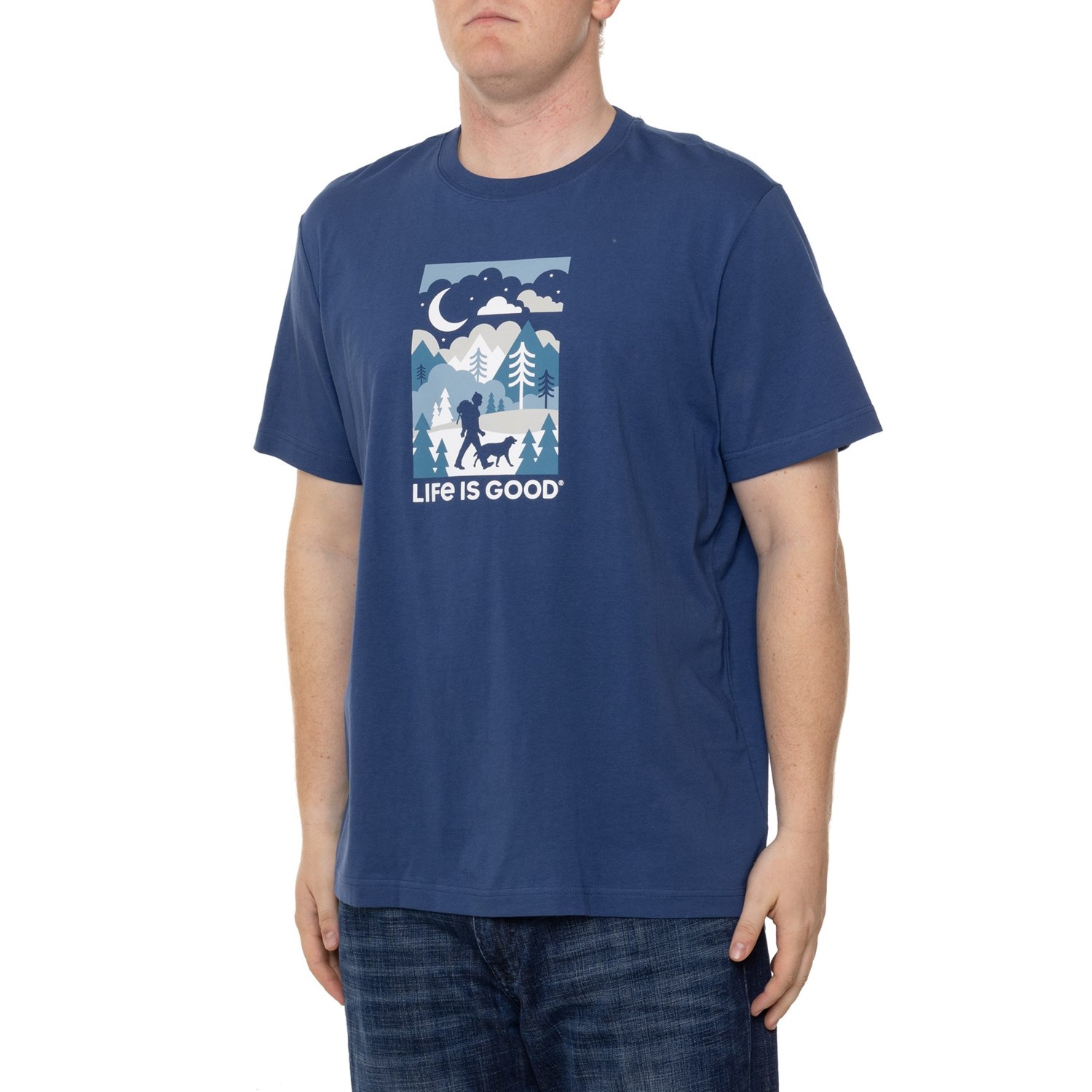 Life is Good® Winter Woods Hike Classic T-Shirt - Short Sleeve - Save 56%