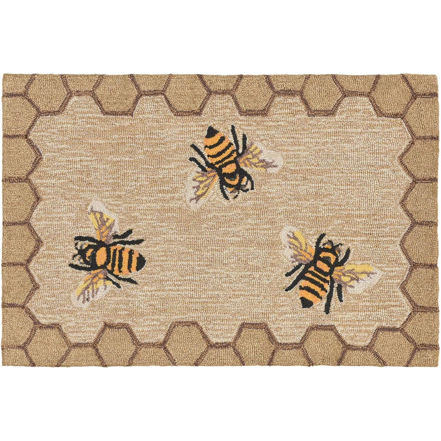 Liora Manne Honeycomb Bee Rug - 30x48”, Multi - Save 50%
