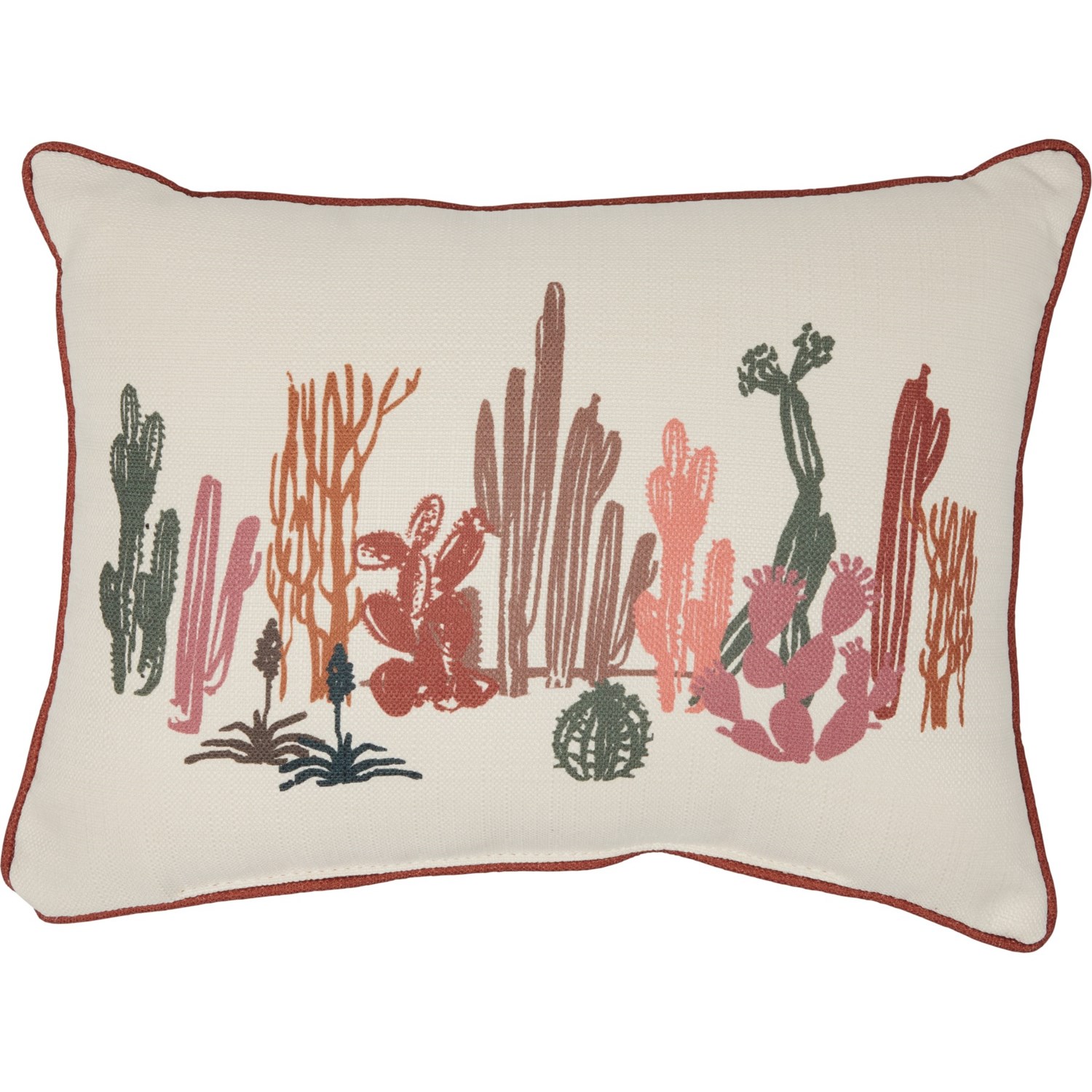 Little Birdie Colorful Cacti Throw Pillow - 16x22” - Save 54%