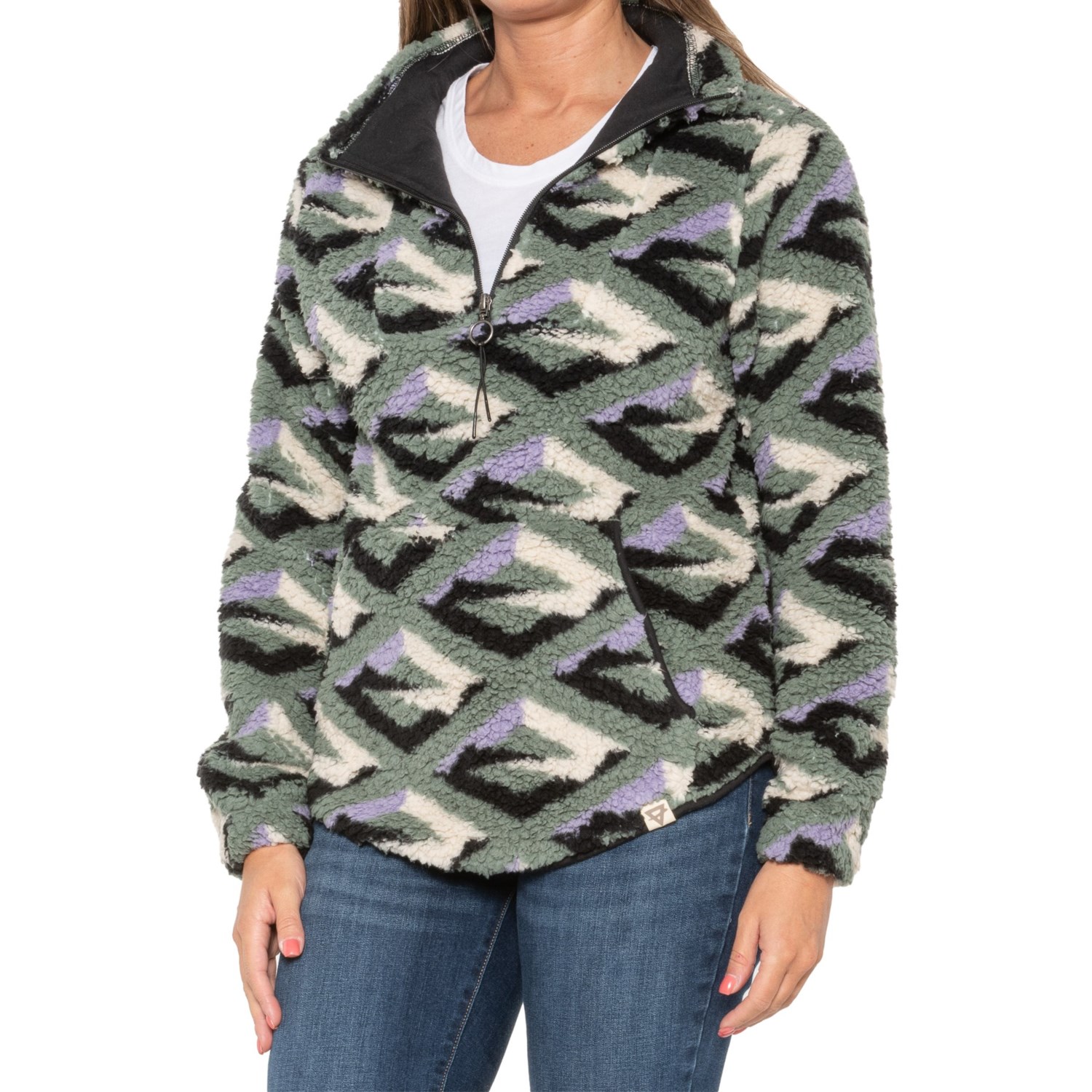 LIV OUTDOOR Wylie Sherpa Shirt - Zip Neck, Long Sleeve - Save 37%