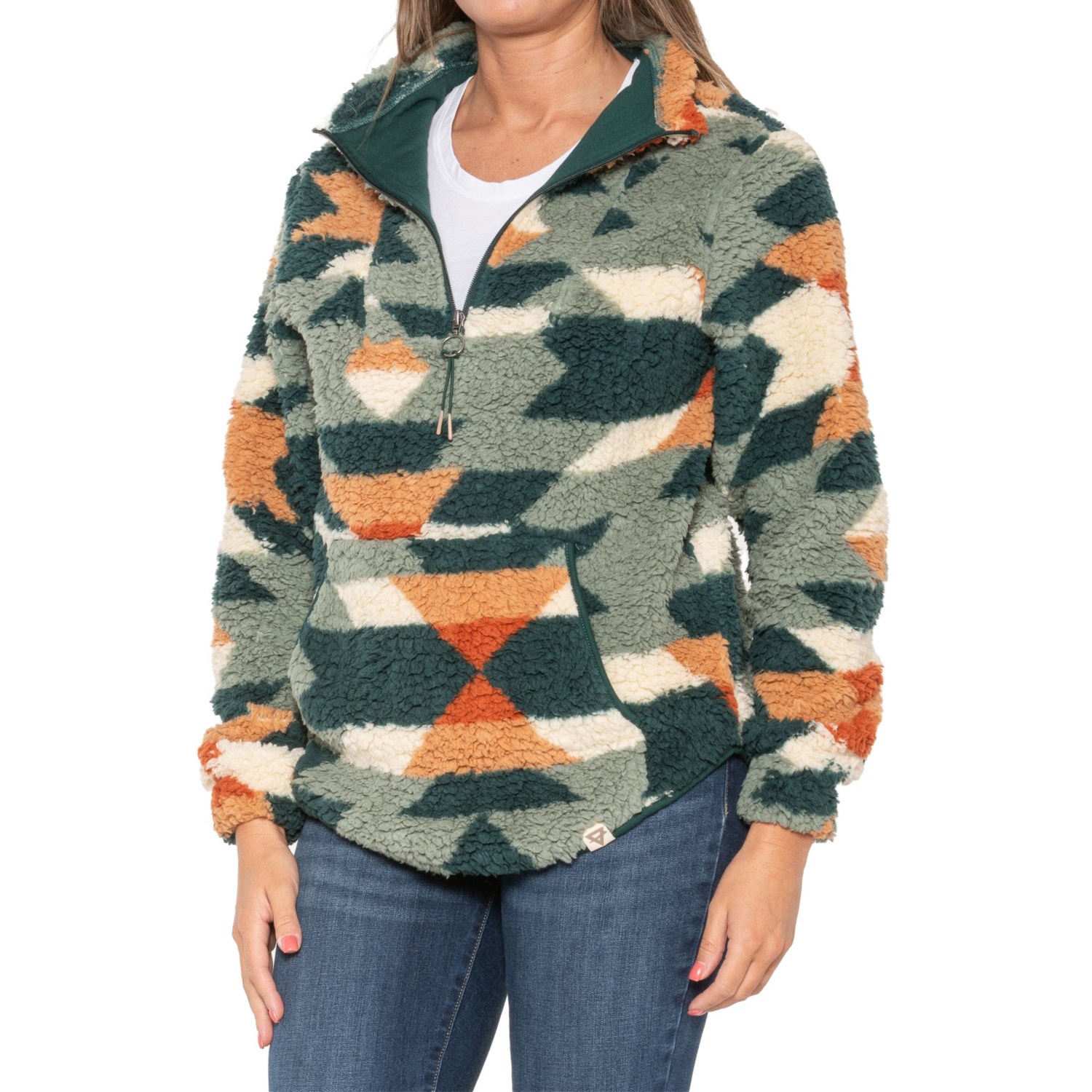 LIV OUTDOOR Wylie Sherpa Shirt - Zip Neck, Long Sleeve - Save 50%