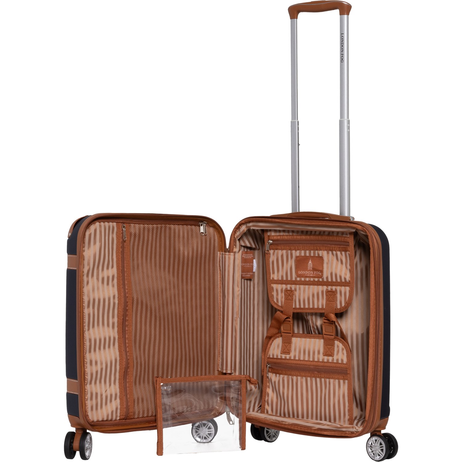 London Fog 20” Vintage II Carry-On Spinner Suitcase - Hardside ...