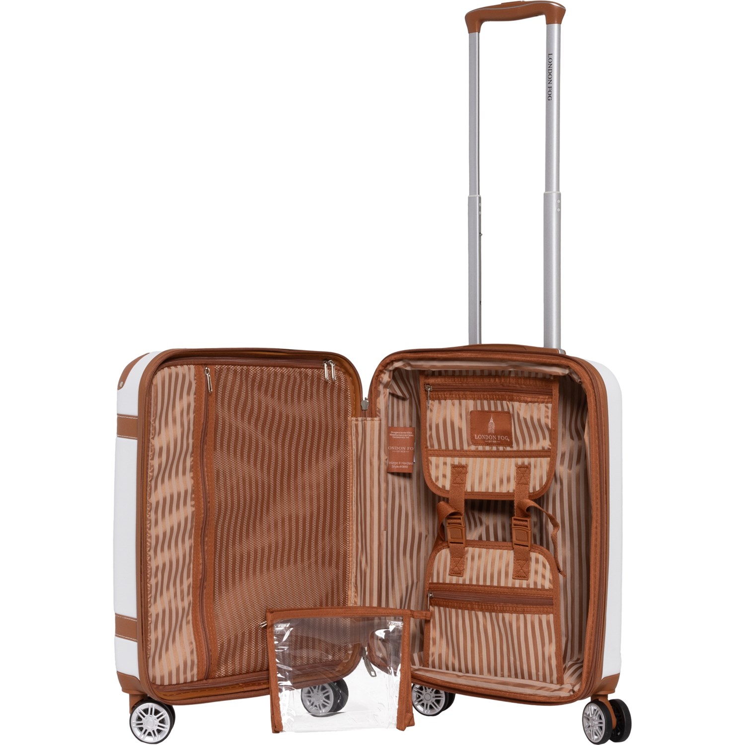 London Fog 20” Vintage II Carry-On Spinner Suitcase - Hardside ...