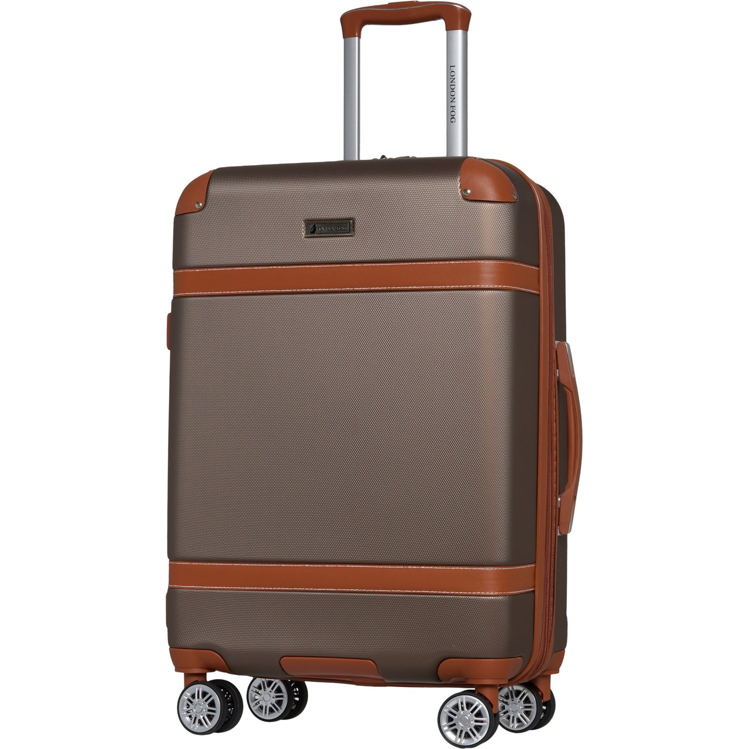 London Fog 24” Vintage II Spinner Suitcase - Hardside, Expandable ...